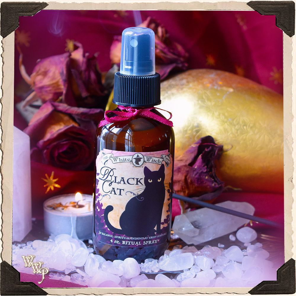 BLACK CAT RITUAL SPRAY. 4oz. For Balance, Spiritual Guidance & Grief C ...