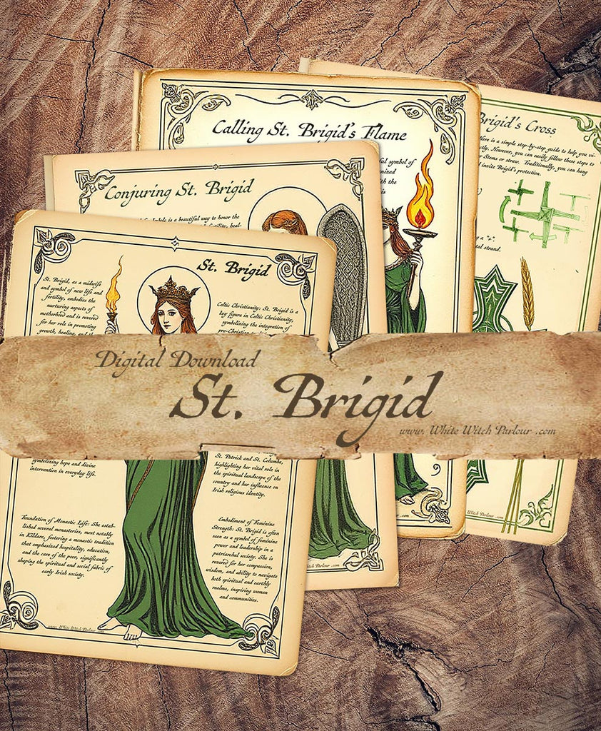 "St. Brigid" Book of Shadows for Imbolc. Instant Digital Download by T ...