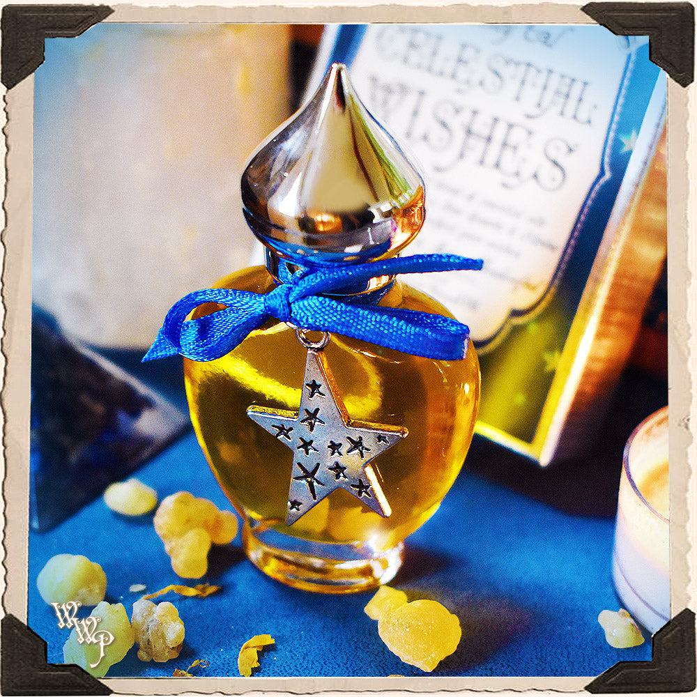 CELESTIAL WISHES All Natural Alchemy Oil 1/3oz. Frankincense, Patchoul ...