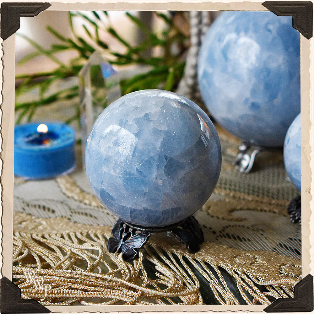 CELESTINE CRYSTAL SPHERE. For Divine Power, Soul Guidance & Meditation ...