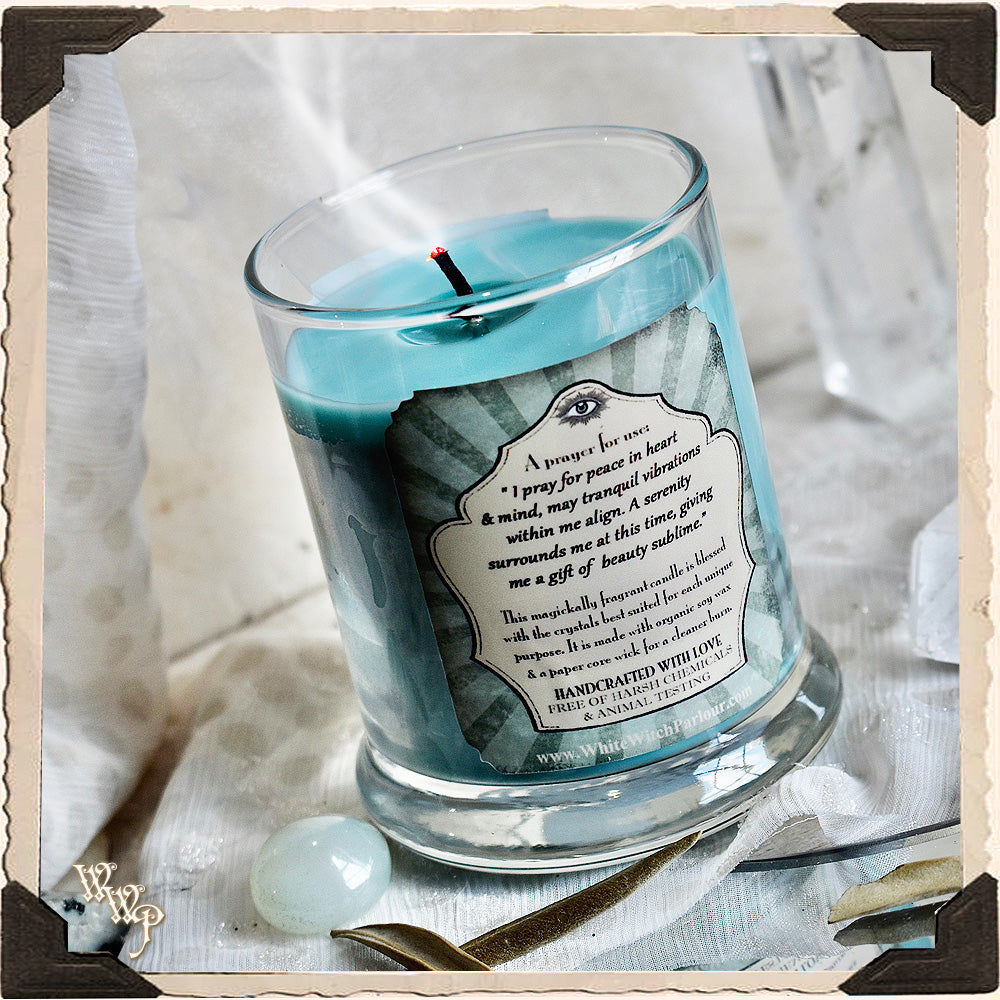 PEACEFUL Elixir Apothecary CANDLE 7oz. For Inner Peace, Tranquility ...