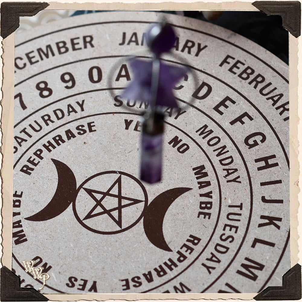 TRIPLE MOON PENDULUM BOARD. For Divination & Spiritual Insight ...