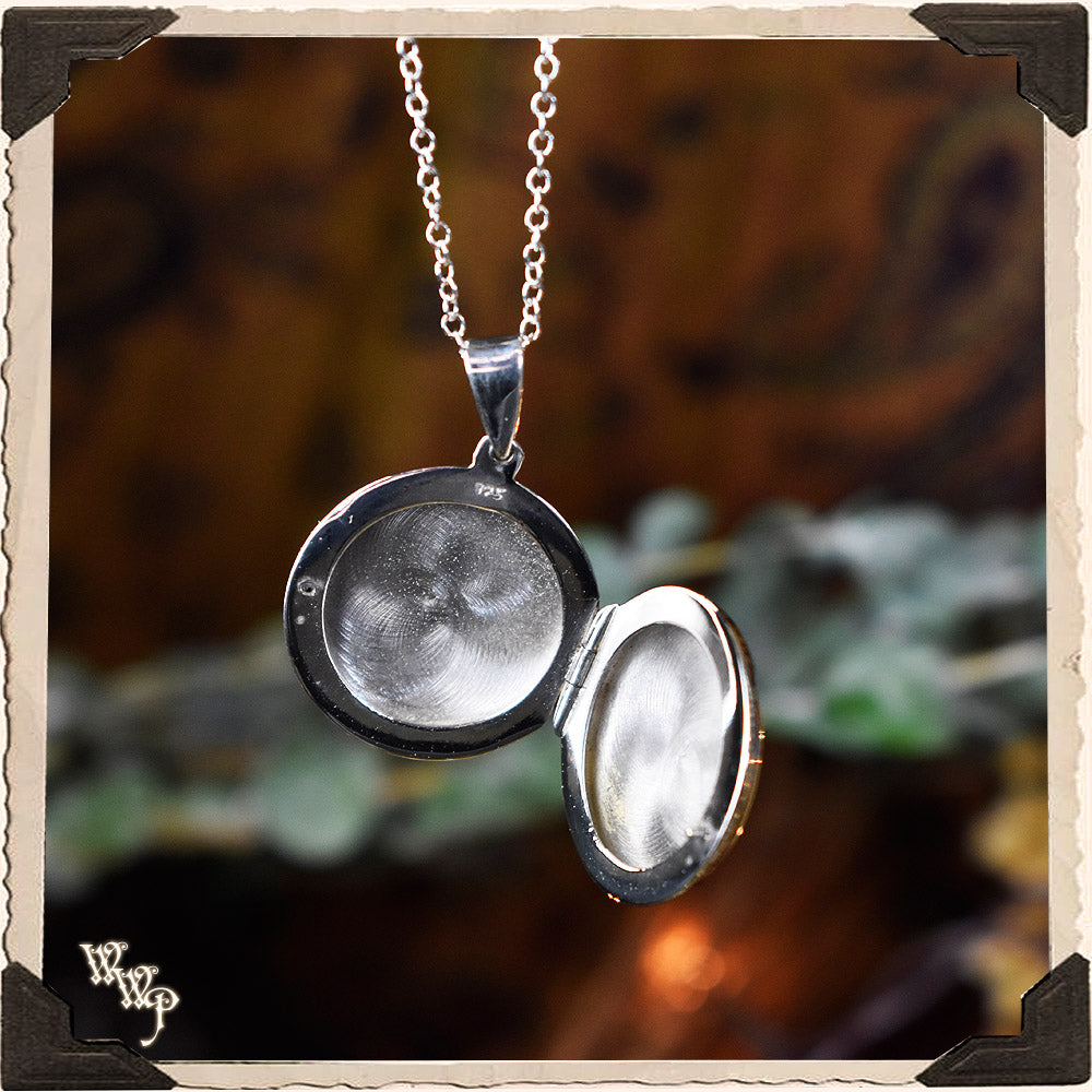 LIMITED EDITION : TIGER'S EYE LOCKET NECKLACE. For Strength & Protecti ...