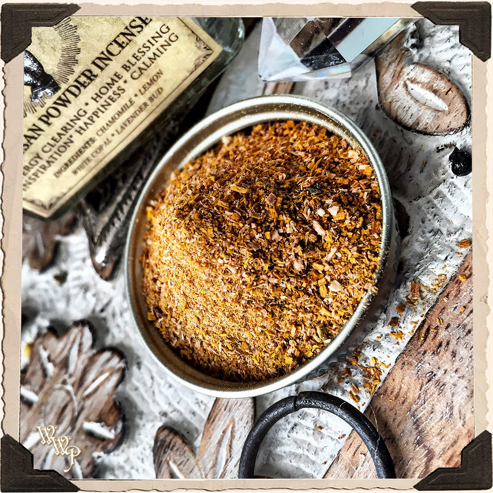 BENEDICTIO Powder Incense. All Natural. Blessed with Selenite for Home ...