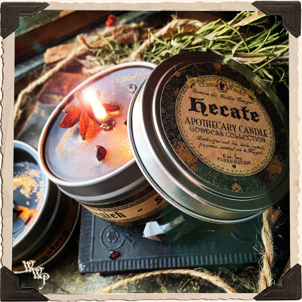 HECATE GODDESS CANDLE. 6 oz. For Mystery, Magick, Spirits, Witchcraft ...