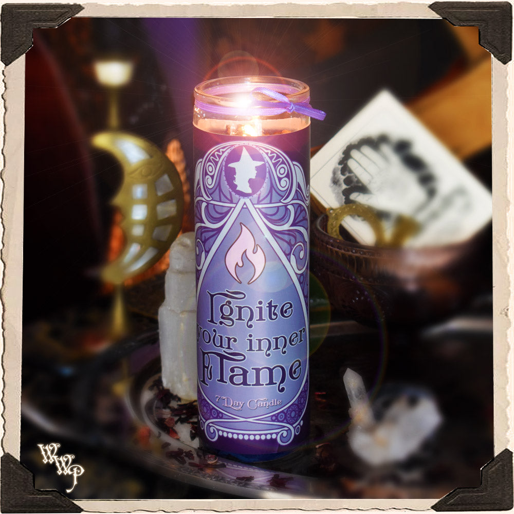 IGNITE YOUR INNER FLAME 7 DAY CANDLE. For Inspiration & Lighting Up Yo ...