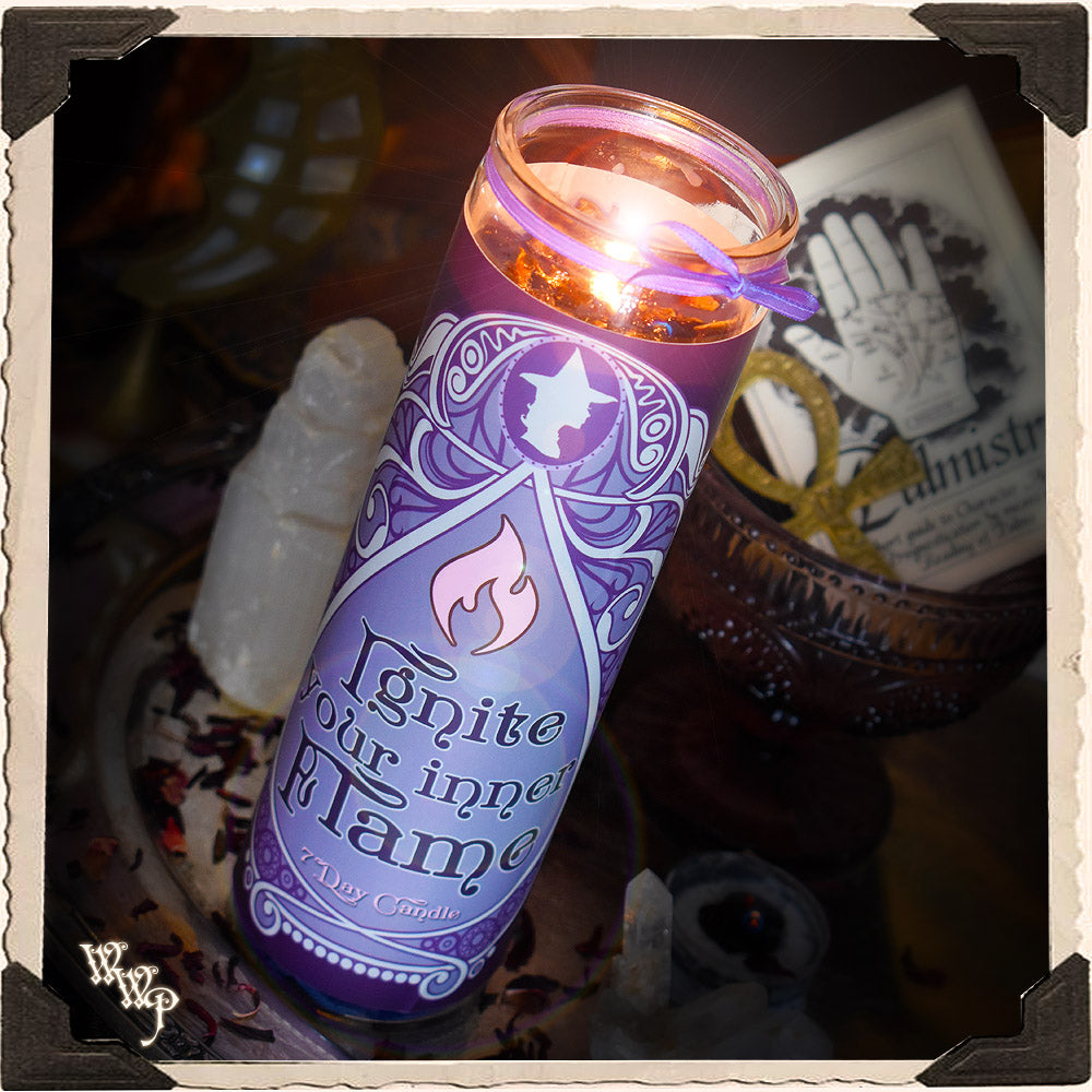 IGNITE YOUR INNER FLAME 7 DAY CANDLE. For Inspiration & Lighting Up Yo ...
