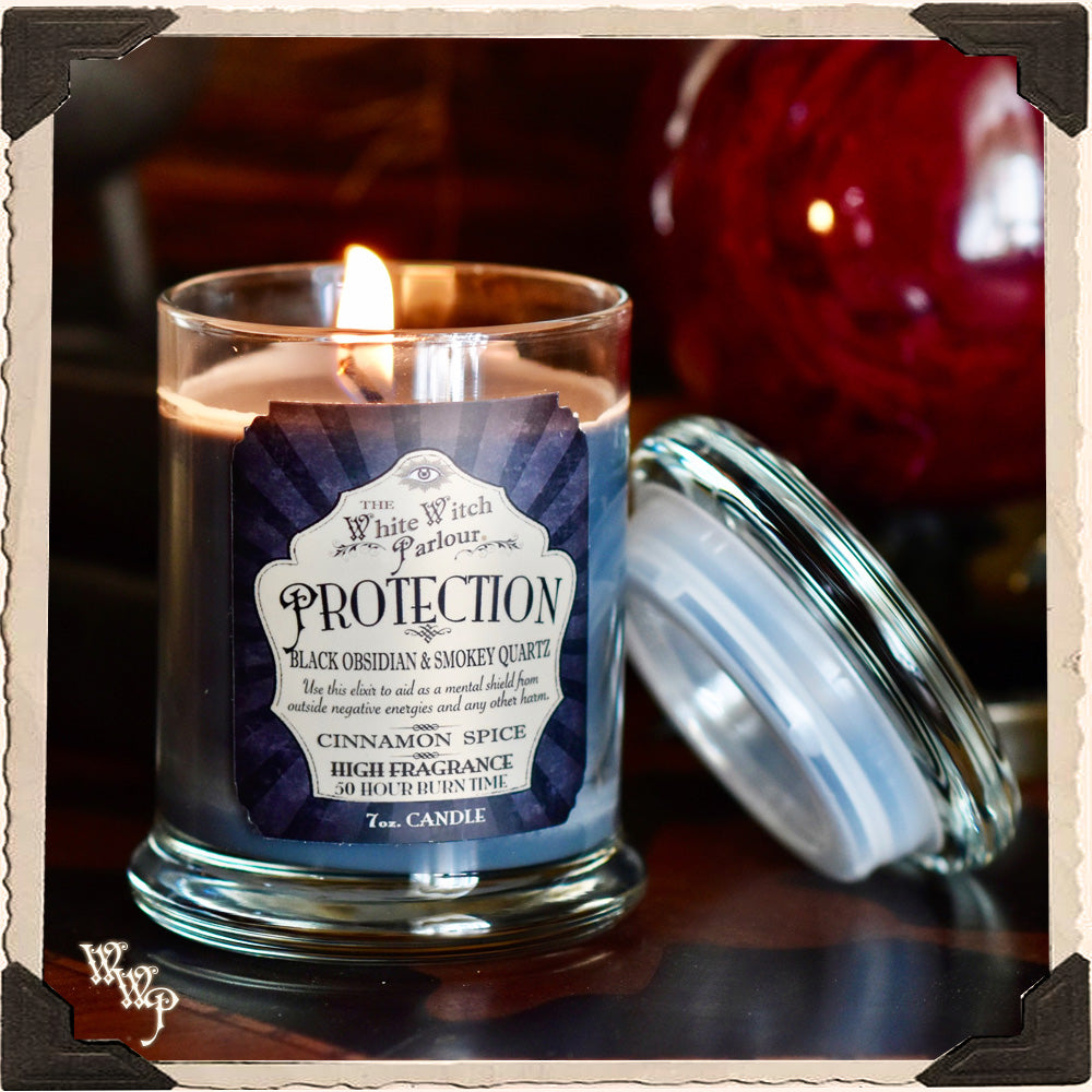 PROTECTION Elixir Apothecary CANDLE 7oz. For Ceremony, Aura Protection ...